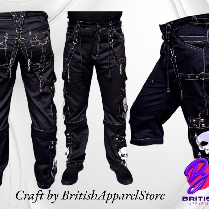 Punk Rock Style Jeans - Etsy UK