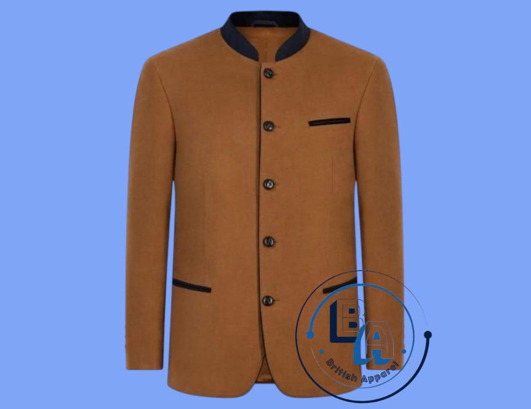 Men’s Handcraft Trachten Light Brown Wool Jacket | Traditional Tyrol ...