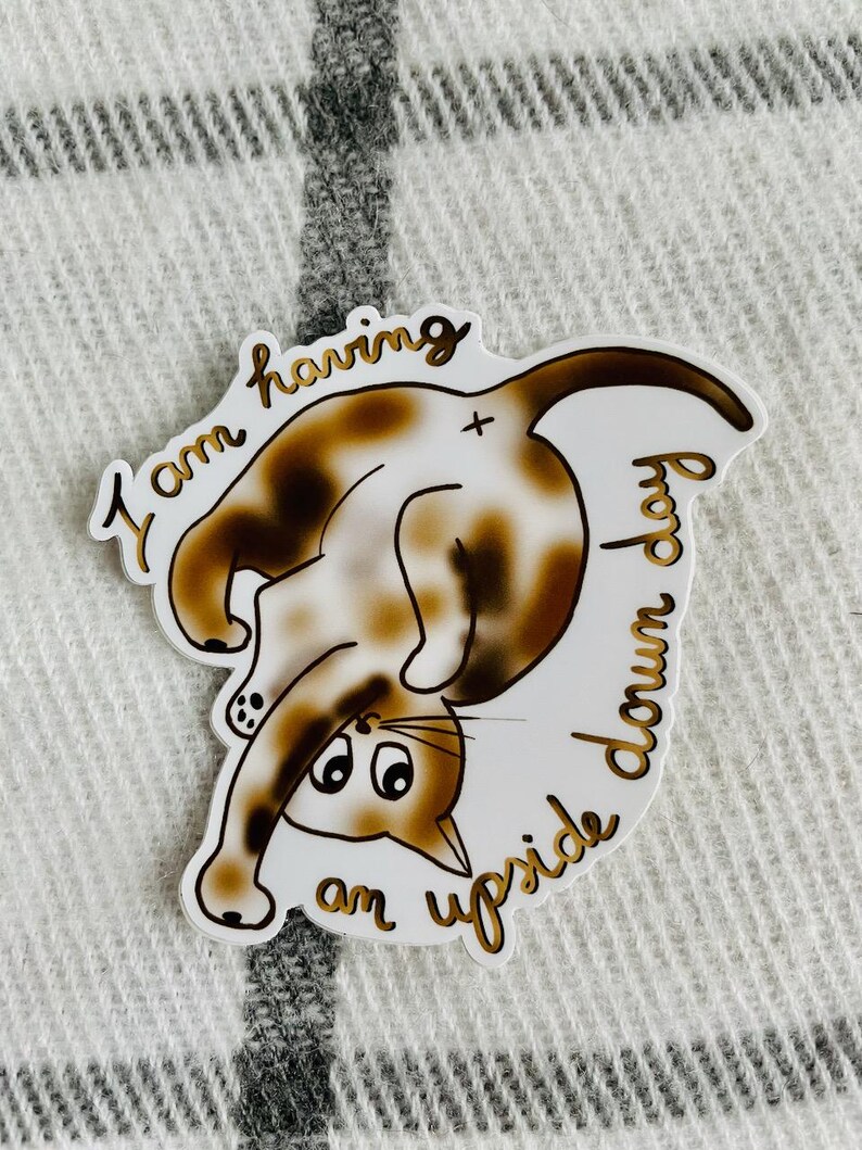 Upside Down Sticker - Etsy