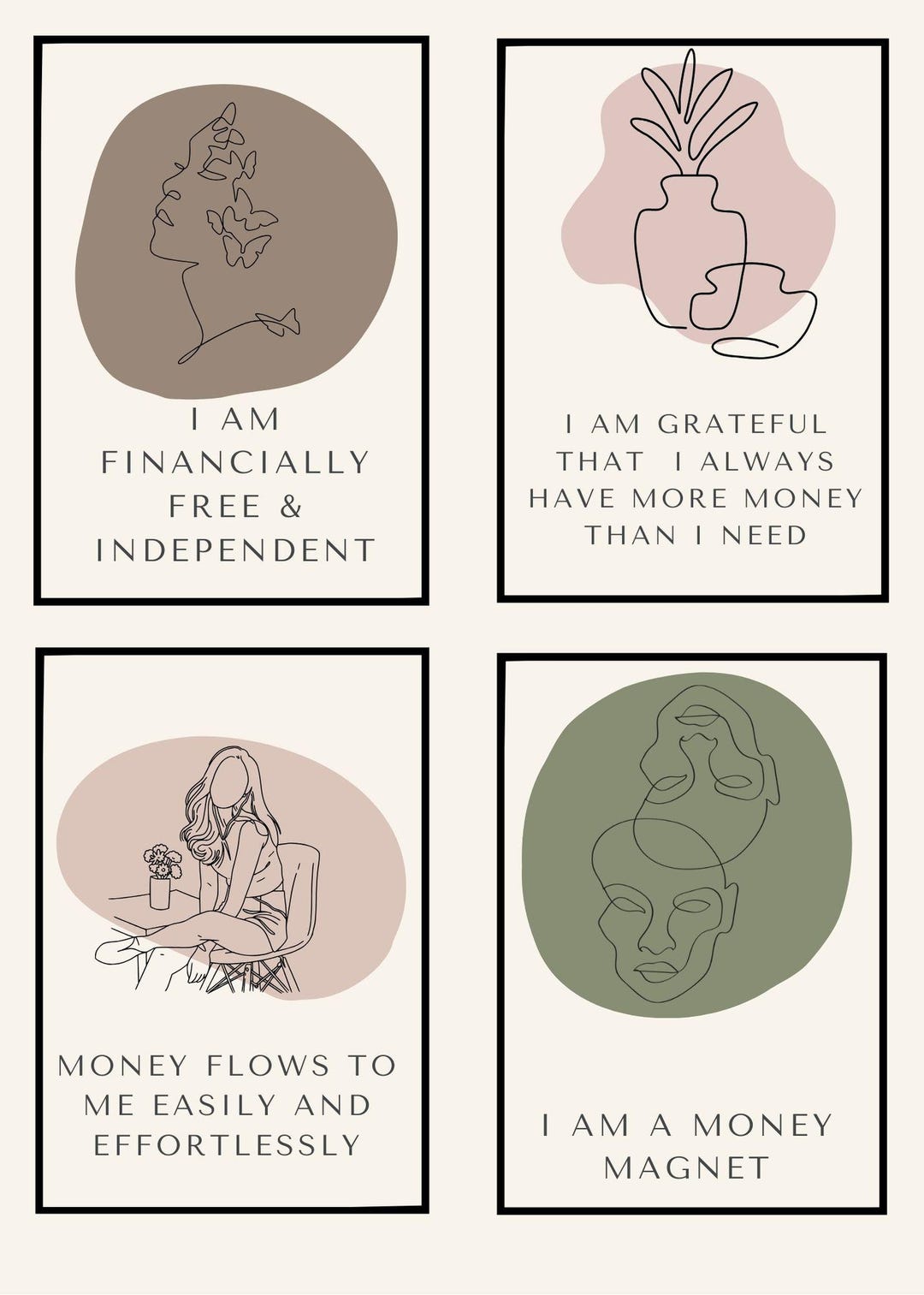 40 Affirmation Cards for Better Life - Etsy