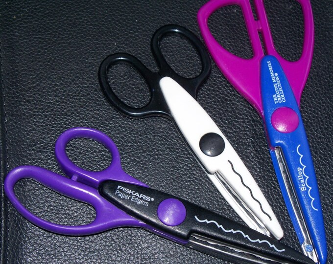 Decorative Edge Craft Scissors 3. Wavy. Scalloped. Antique. - Etsy