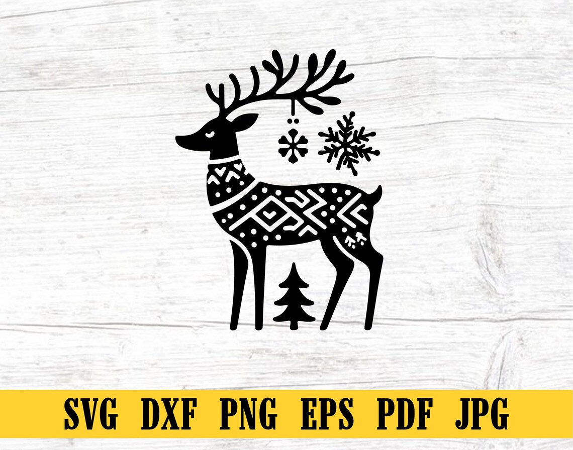 Reindeer Svg, Flying Reindeers Svg, Reindeer Silhouette, Deer Svg ...
