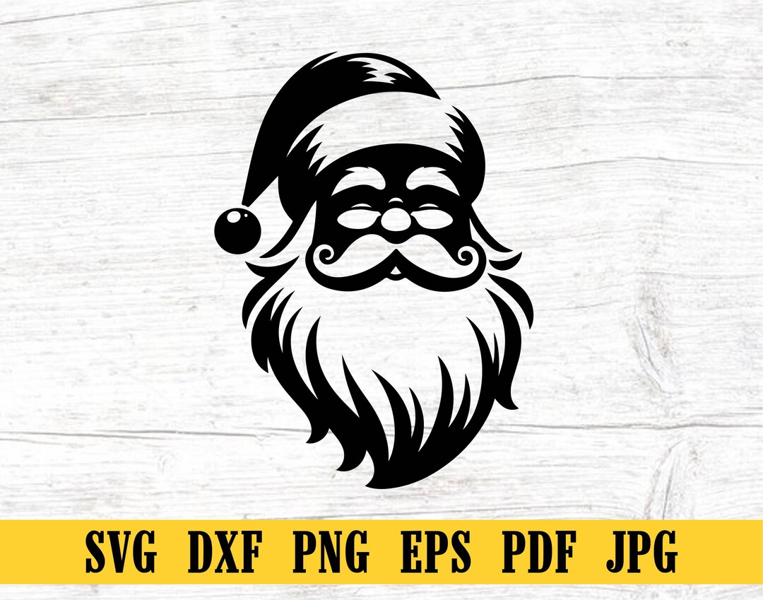 Santa Svg, Santa Head Svg, Christmas Svg, Santa Svg File, Santa Svg Cut ...