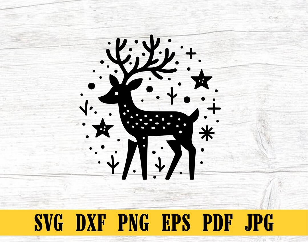 Reindeer Svg, Flying Reindeers Svg, Reindeer Silhouette, Deer Svg ...