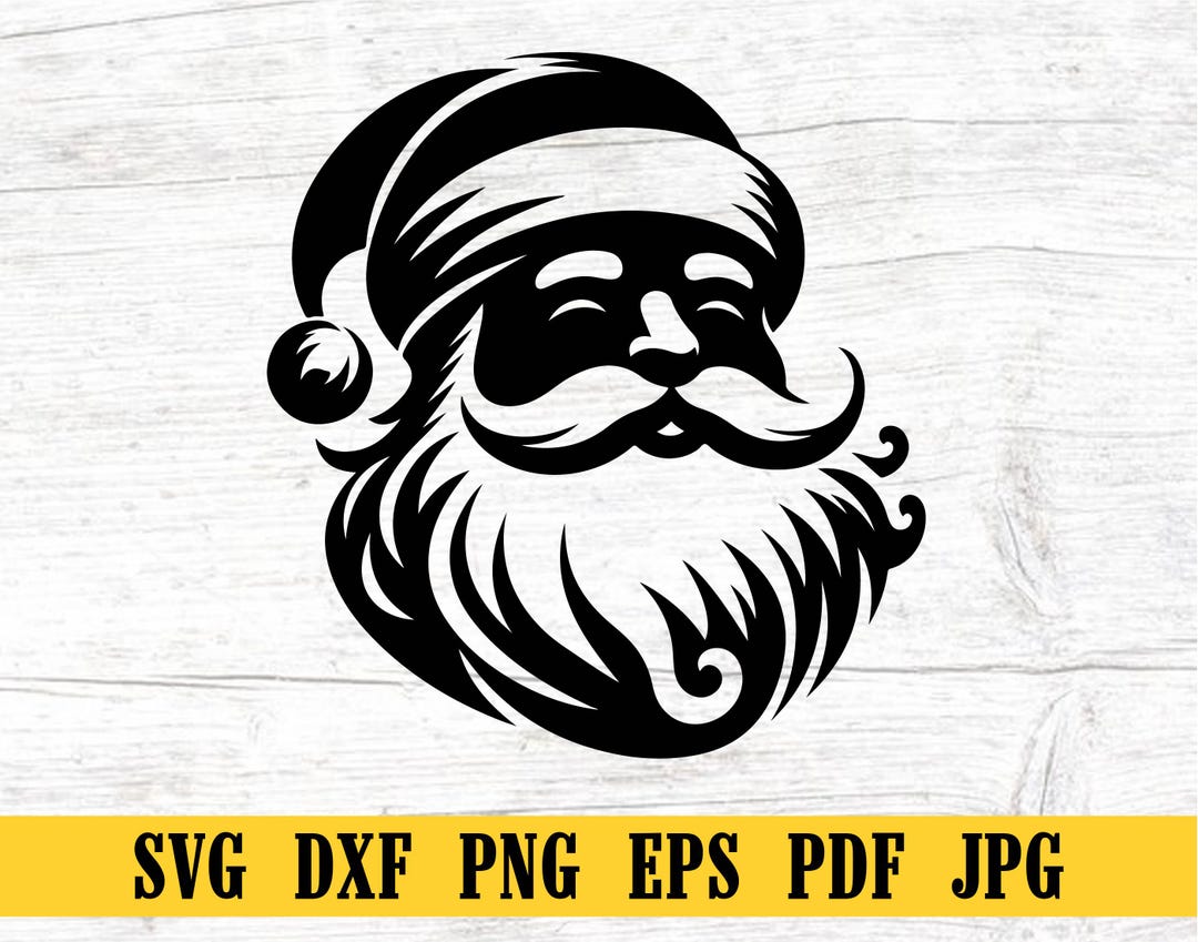 Santa Svg, Santa Head Svg, Christmas Svg, Santa Svg File, Santa Svg Cut ...