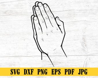 Praying Hands High Quality Vector, Cricut Vinyl Cutting File, Vector ...