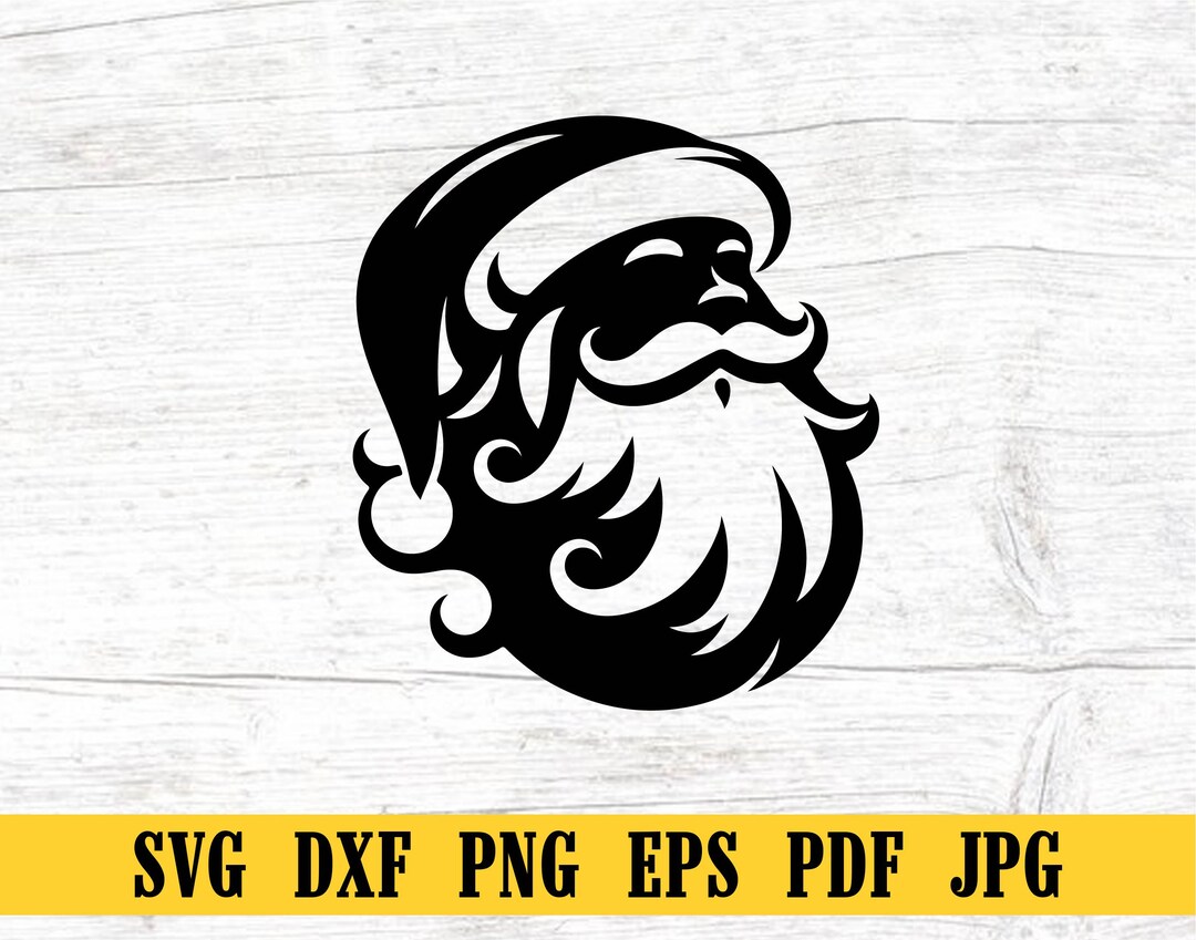 Santa Svg, Santa Head Svg, Christmas Svg, Santa Svg File, Santa Svg Cut ...