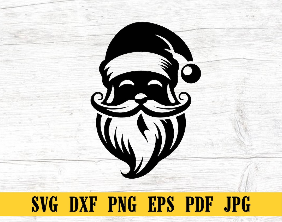 Santa Svg, Santa Head Svg, Christmas Svg, Santa Svg File, Santa Svg Cut ...