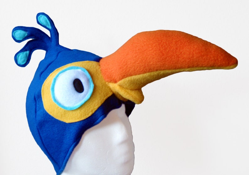 Dodo Hat. Blue Cartoon Bird, Silly. - Etsy