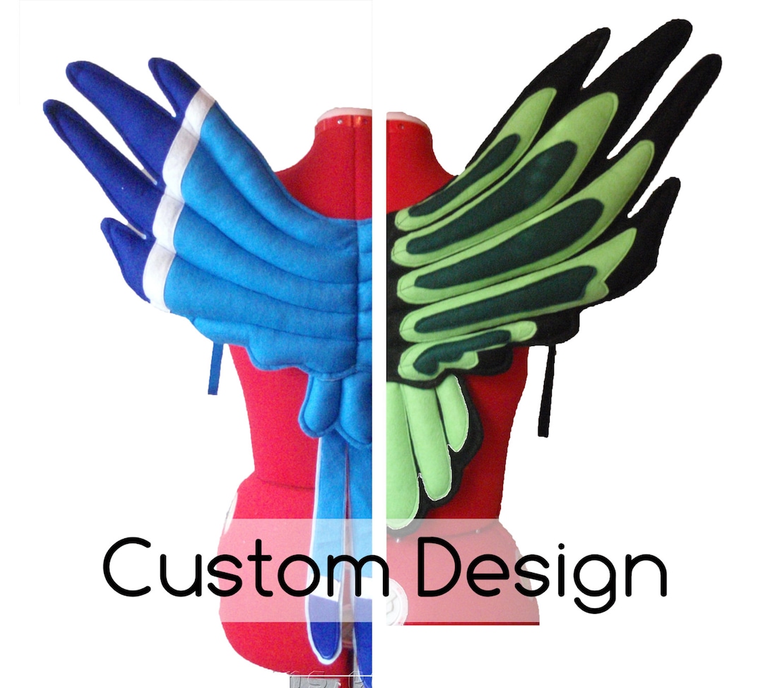 CUSTOM BIRD WINGS. You Choose Color, Design Style. - Etsy