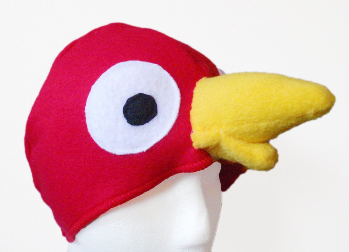 Red Bird Hat. Five Sizes. - Etsy