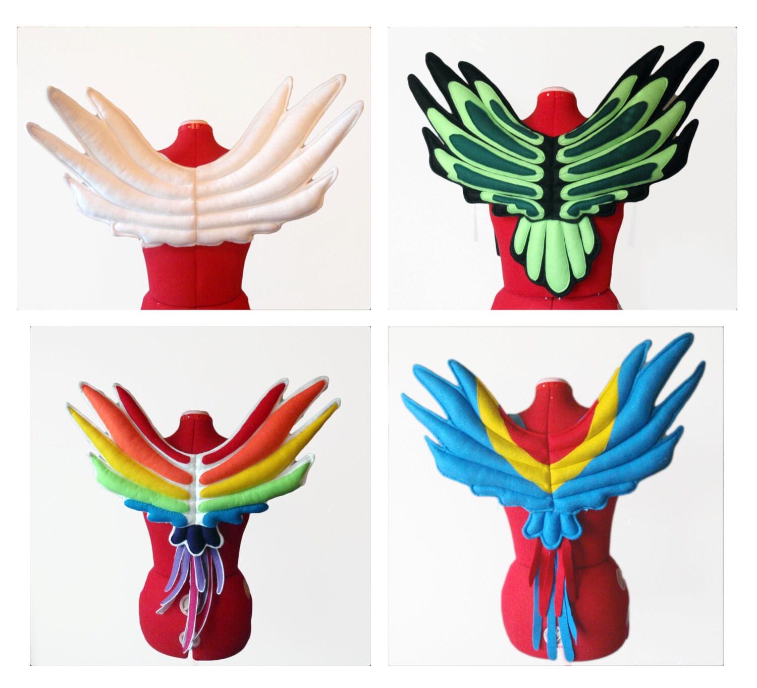 CUSTOM BIRD WINGS. You Choose Color Design Style. - Etsy