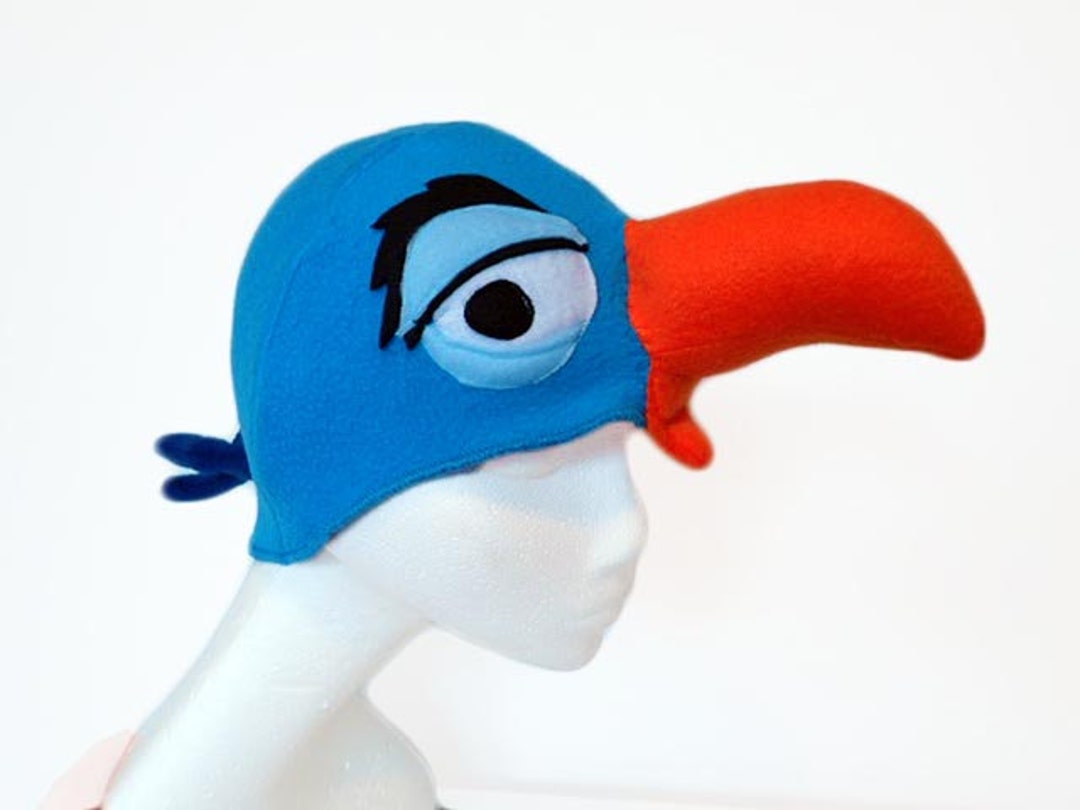 Blue Hornbill Bird Hat. Africa, Big Beak. - Etsy
