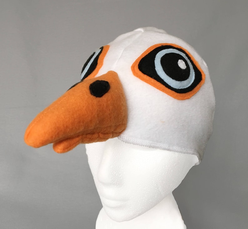 Goose Hat White or Grey Fleece Cartoon Play Bird - Etsy