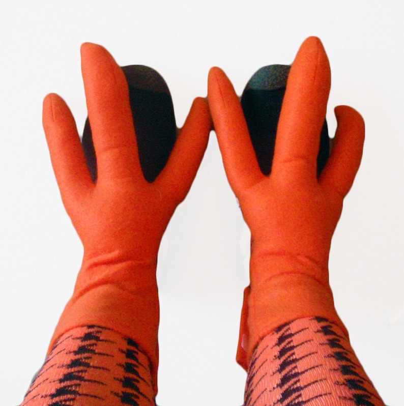 Bird Chicken Feet, Orange. Four Sizes. Costume. Original Design. - Etsy