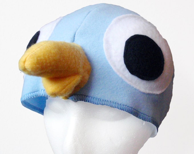 Big-eyed Pigeon Hat. Light Blue Bird. - Etsy