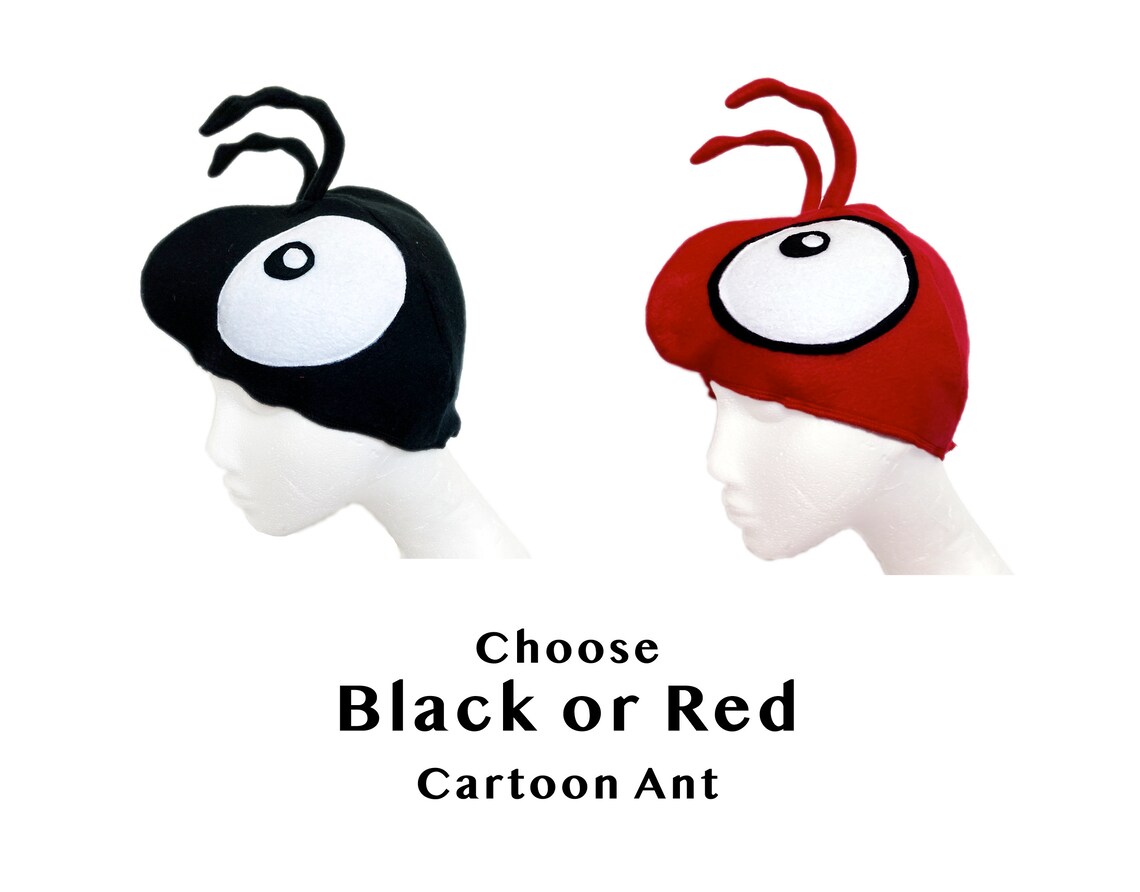 Cartoon Ant Hat, Red or Black, School Play, Nursery Rhyme - Etsy
