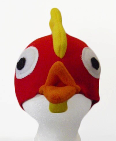 Full CHICKEN COSTUME. Hat Wings Feet. Red Orange Bird. - Etsy Denmark