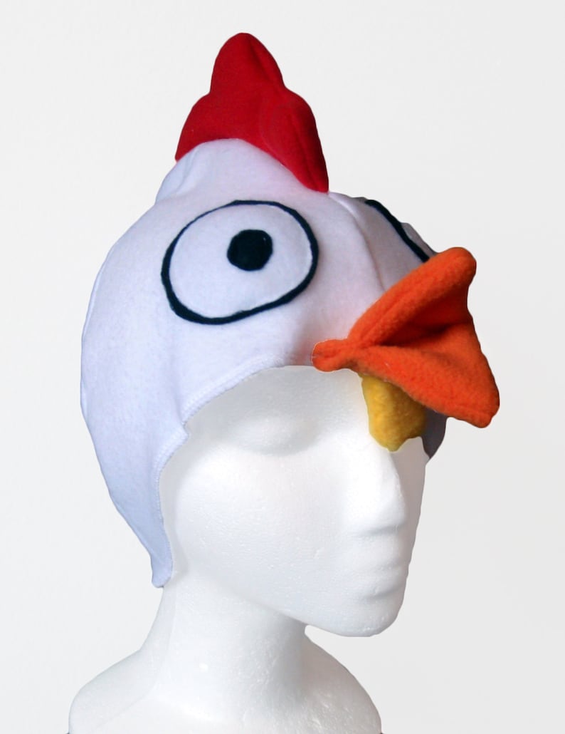 Rooster Hat. Bird, Chicken. Five Sizes: Newborn to XL, You Choose Color ...