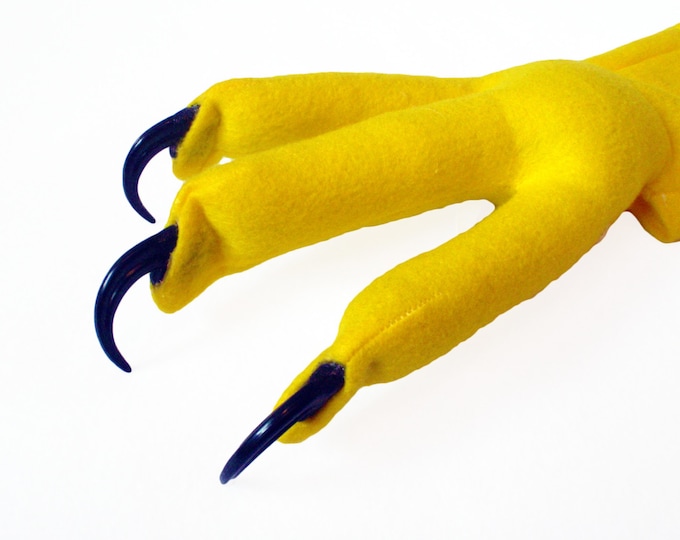 Bird of Prey Feet. Yellow With Talons. Four Sizes. Hawk, Falcon, Eagle ...