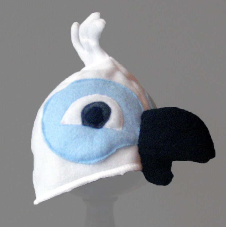 Cockatoo Hat. White Parrot Blue. Amazon Rain Forest. - Etsy