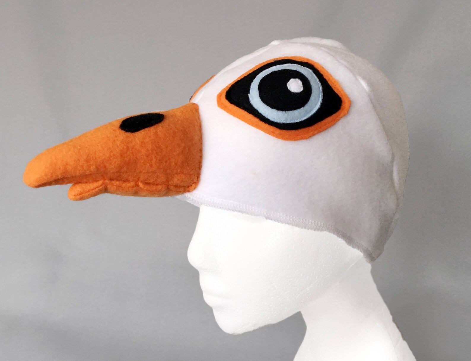 Goose Hat, White or Grey, Fleece Cartoon Play Bird, Charolette's Web ...