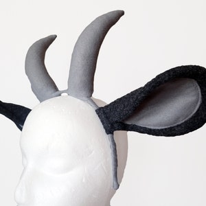 Custom Color Goat Ears With Horns - Etsy
