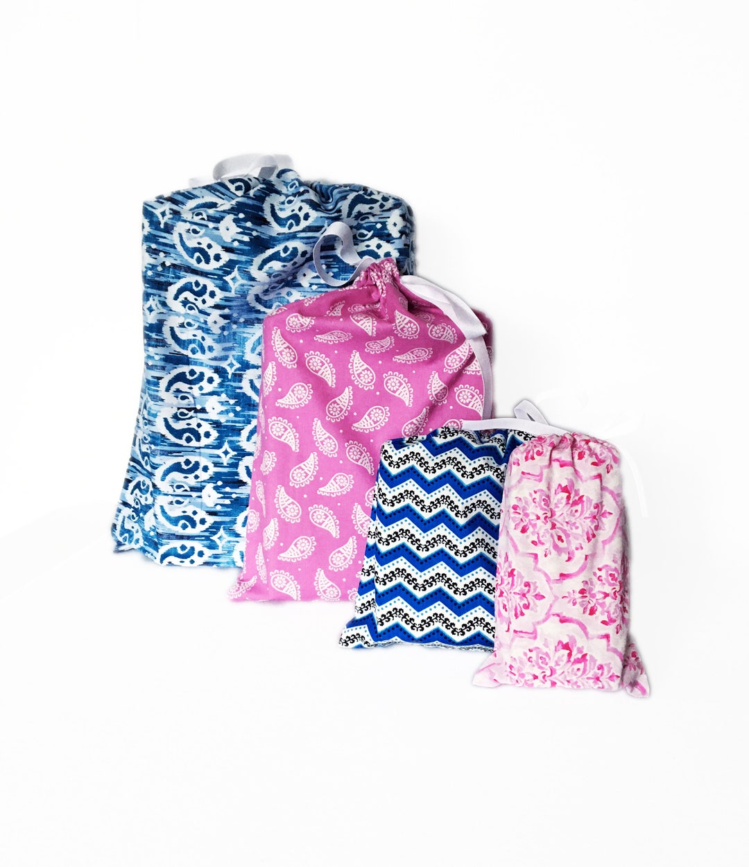 Set of 4 Fabric Wrapping Paper, Set of 4, Reusable Gift Wrap - Etsy