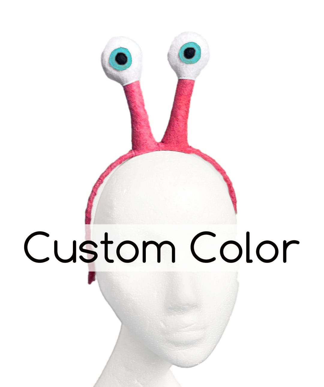 Custom Color Snail Eyes Headband, Felt Alien Monster Costume - Etsy