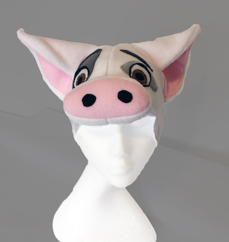 Pig Hat White Piglet Fleece. Five Sizes: Newborn to XL. - Etsy