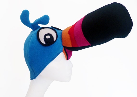 Cartoon Toucan Hat. Bright Exotic Bird. | Etsy