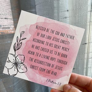 NEW Floral Scripture Cards for Hope. Set of 10 Verses, Gifts ...