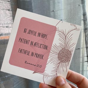 NEW Floral Scripture Cards for Hope. Set of 10 Verses, Gifts ...