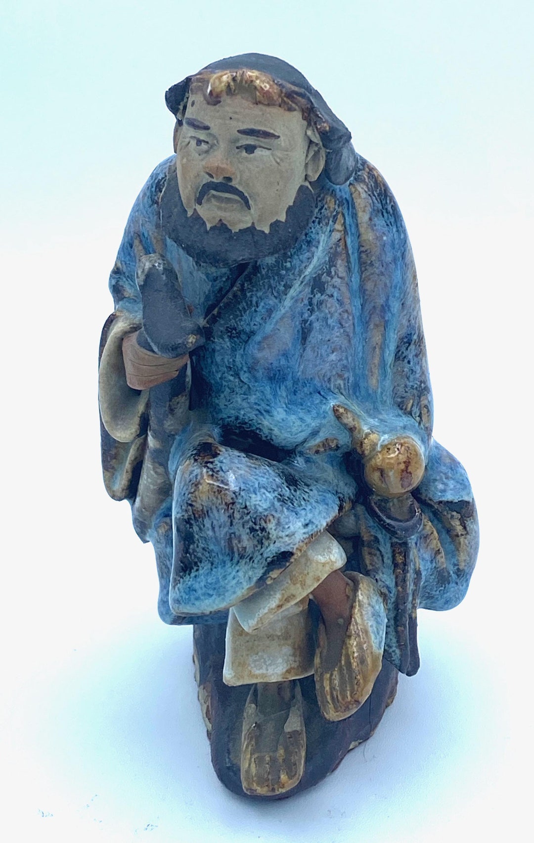 Vintage Chinese Mud Man Engraved Signature - Etsy