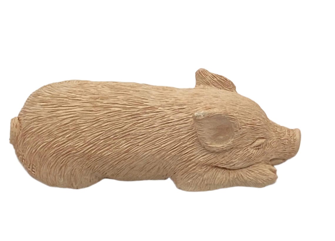 Vintage Sandra Brue Sandicast Piglet Pig Lil' Snoozer 1986 - Etsy
