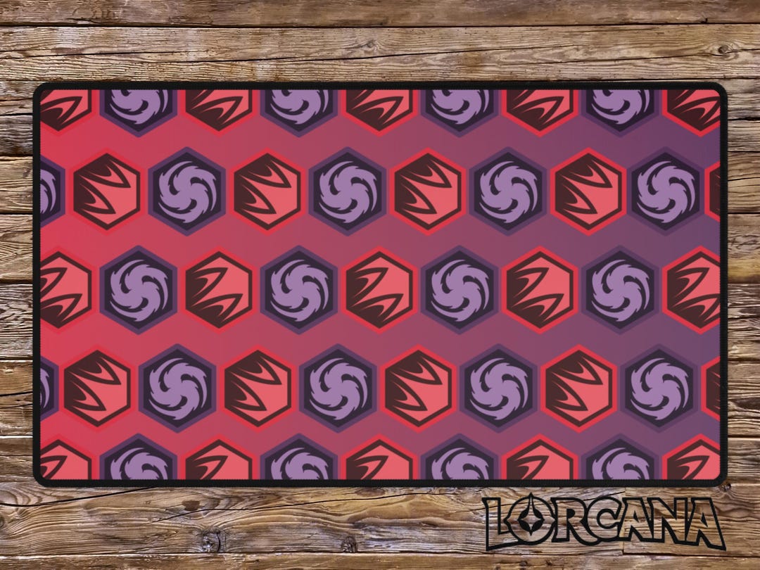 Lorcana Ink Amythyst Ruby Deck Inspired TCG Play Mat - Etsy