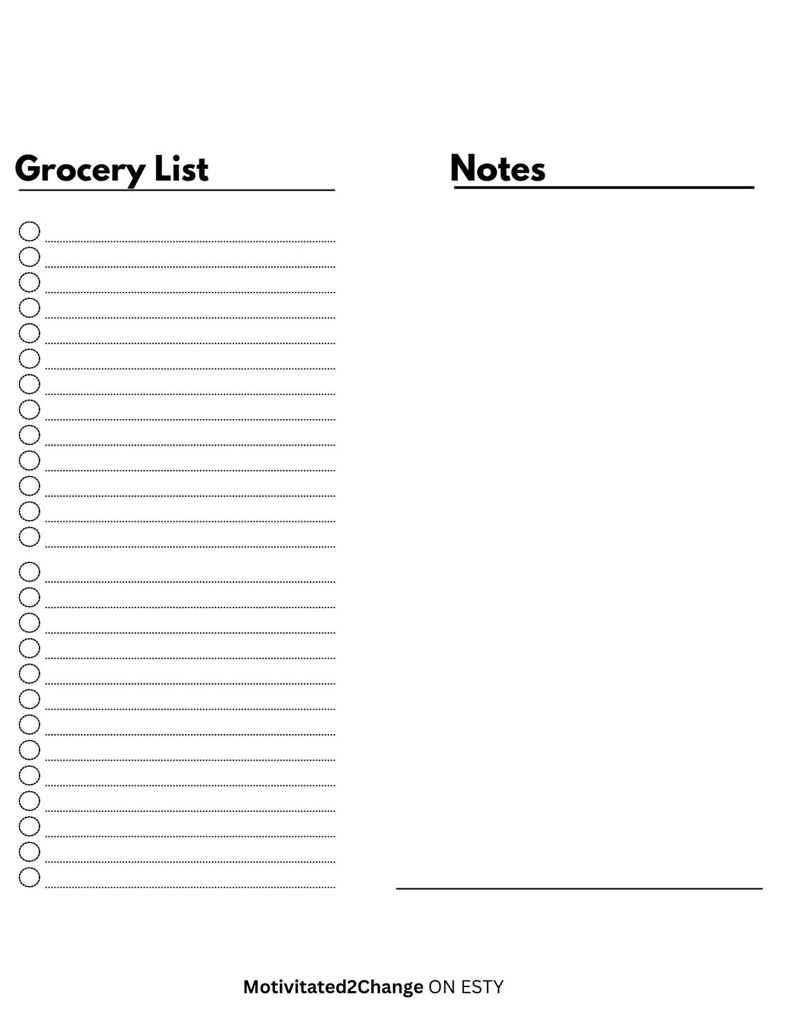 Simple Weekly Meal Planner PDF – 4-week Template With Grocery List ...