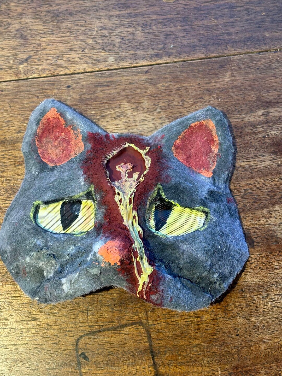 Zombie Therian/cosplay Cat Mask - Etsy