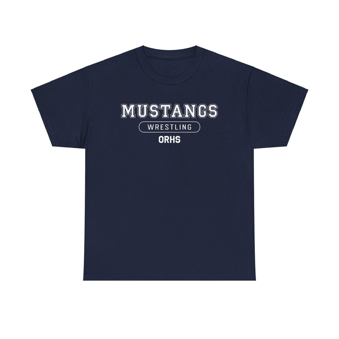 Otay Ranch Mustangs, Wrestling Tee, Simple Minimal Design, Otay Ranch Shirt, Unisex Cotton Top ...