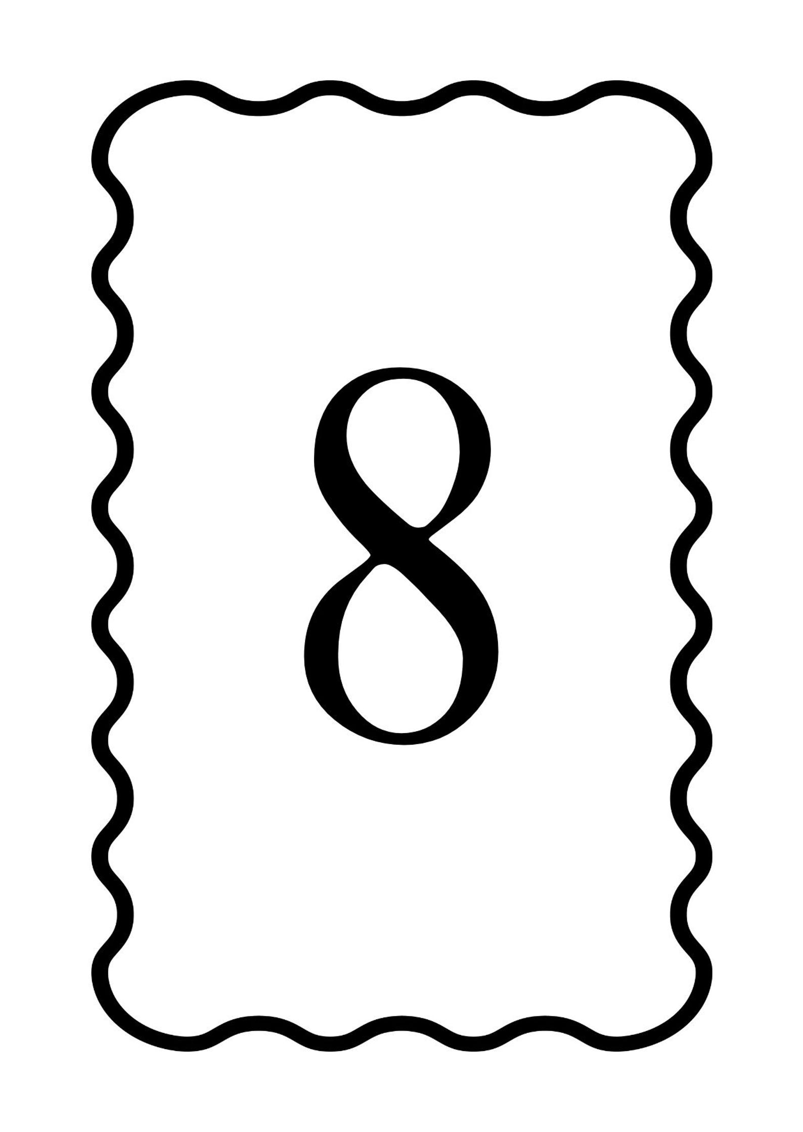 Editable Black & White Wedding Table Numbers | Modern Wedding Decor ...