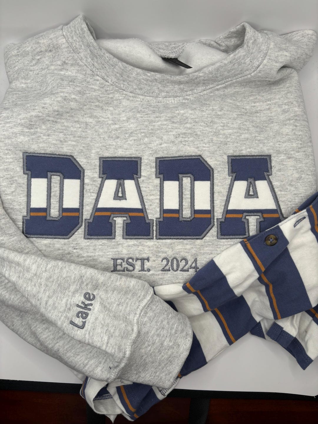 Custom DADA Embroidered Shirt Made With Children's Clothing, Fathers ...