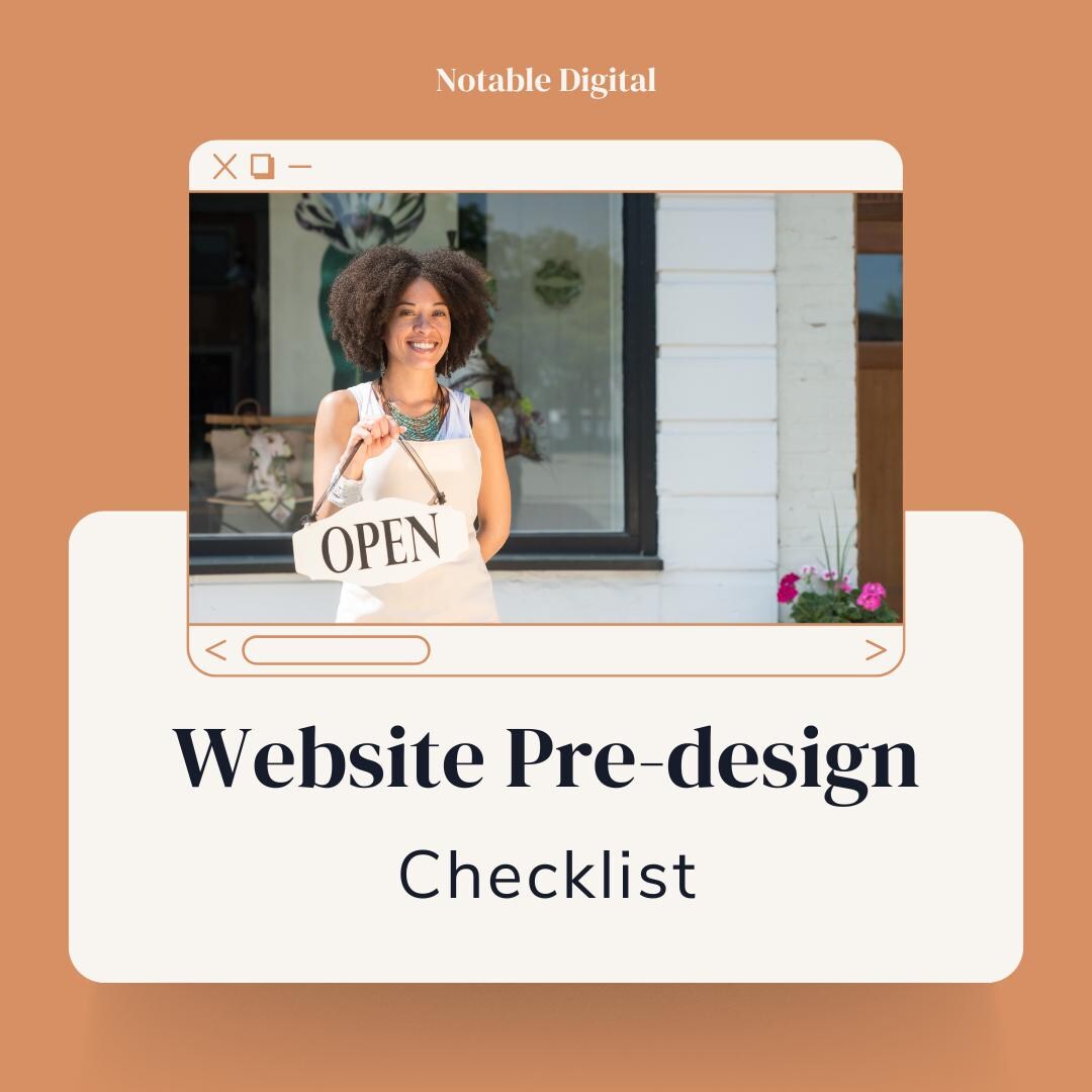 Website Pre-design Checklist - Etsy