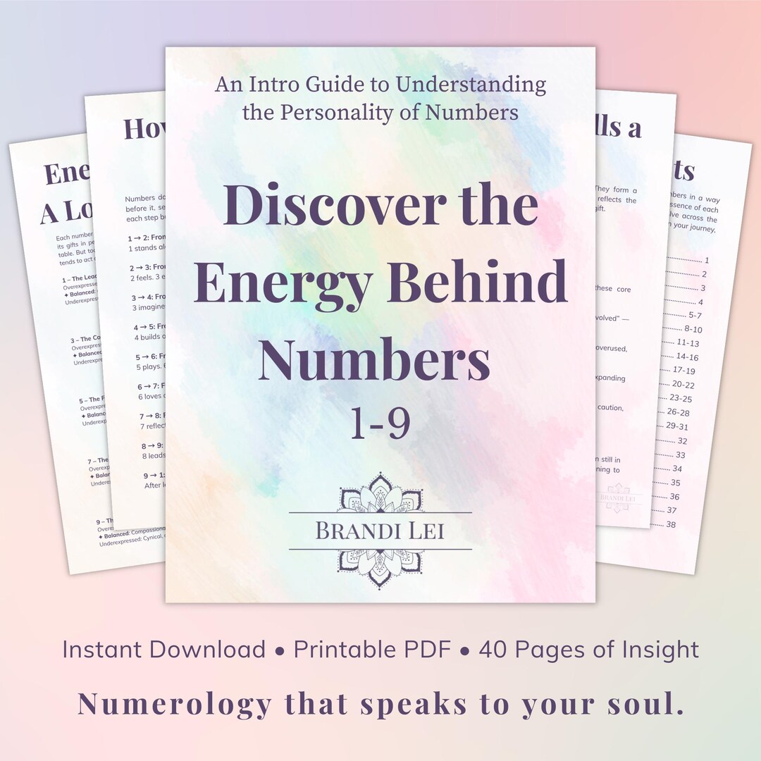 Hidden Meaning and Symbolism of Numbers 1–9 | 40 Page Numerology Ebook ...