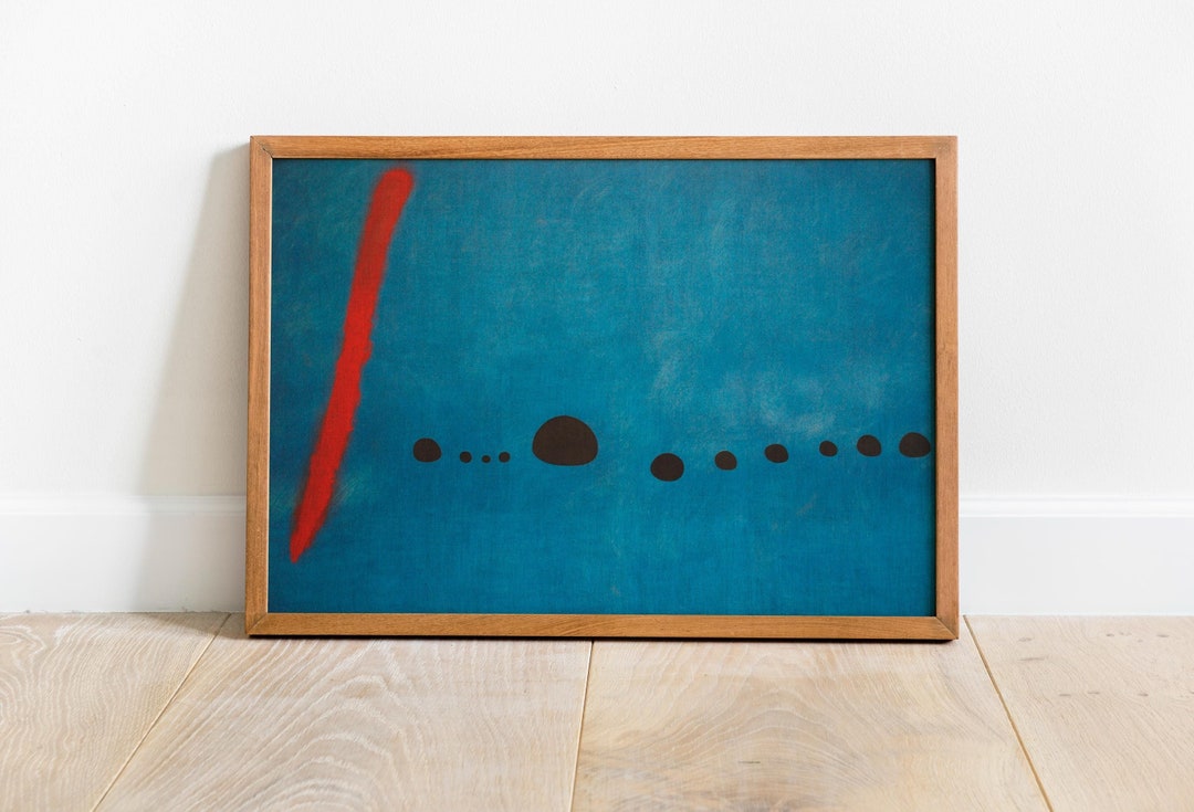 Joan Miro Blue Ii-bleu 2 Canvas,joan Miro Blue 2 Print,exhibition ...
