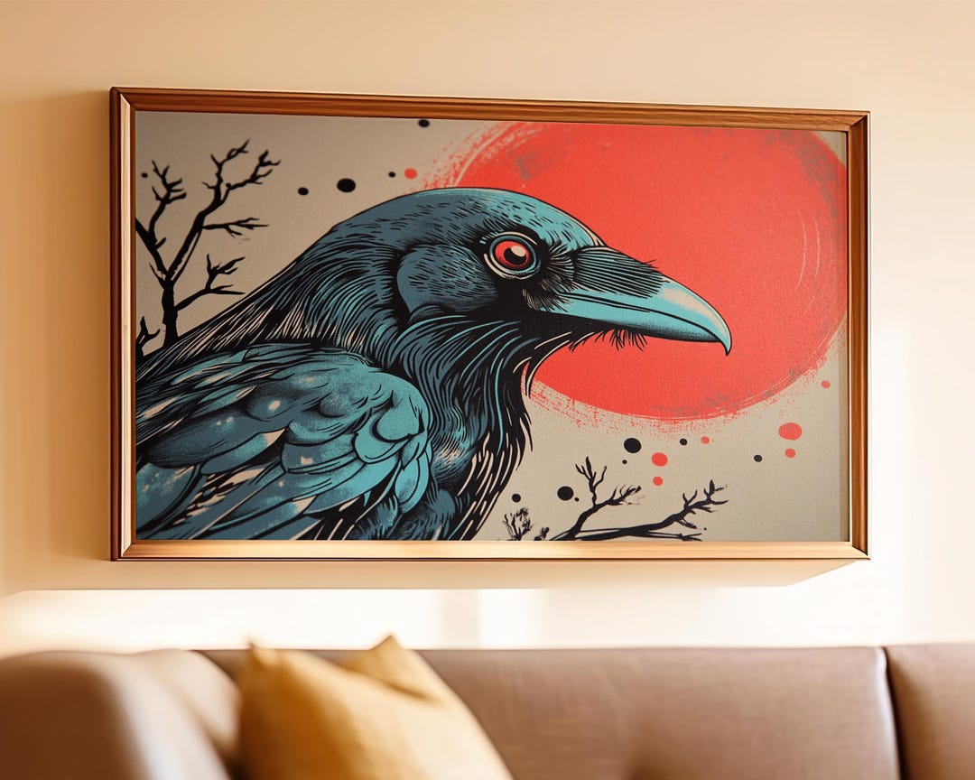 Celestial Raven: A Dreamy Fusion of Color and Symbolism, Celestial ...