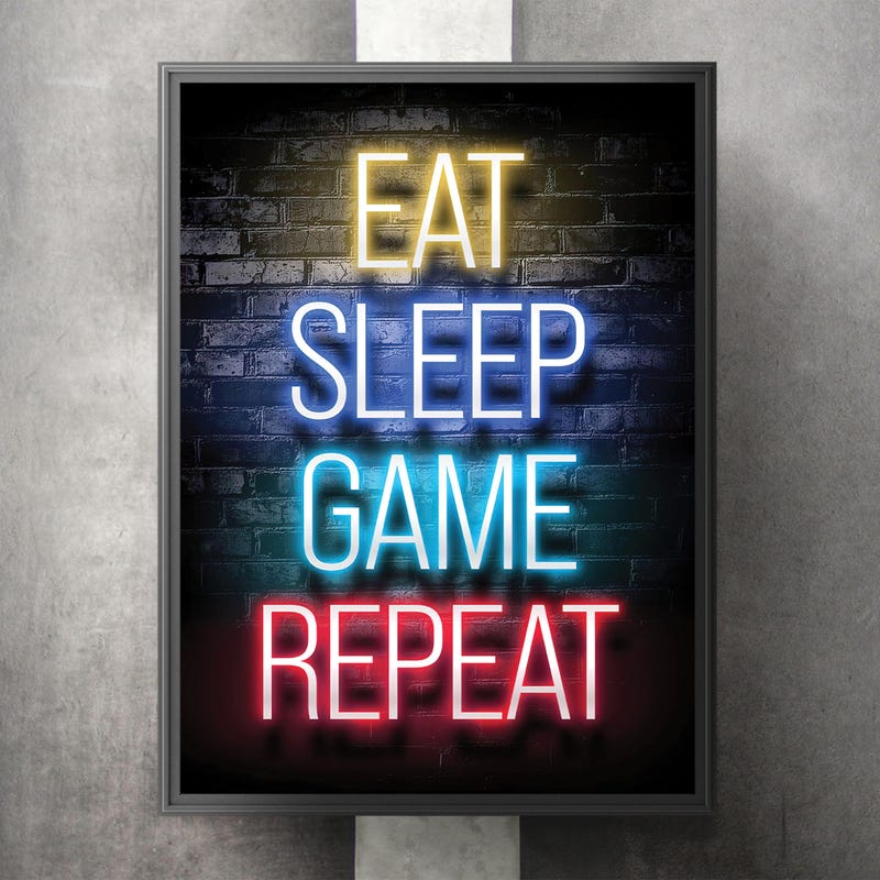 Eat Sleep Game - Etsy