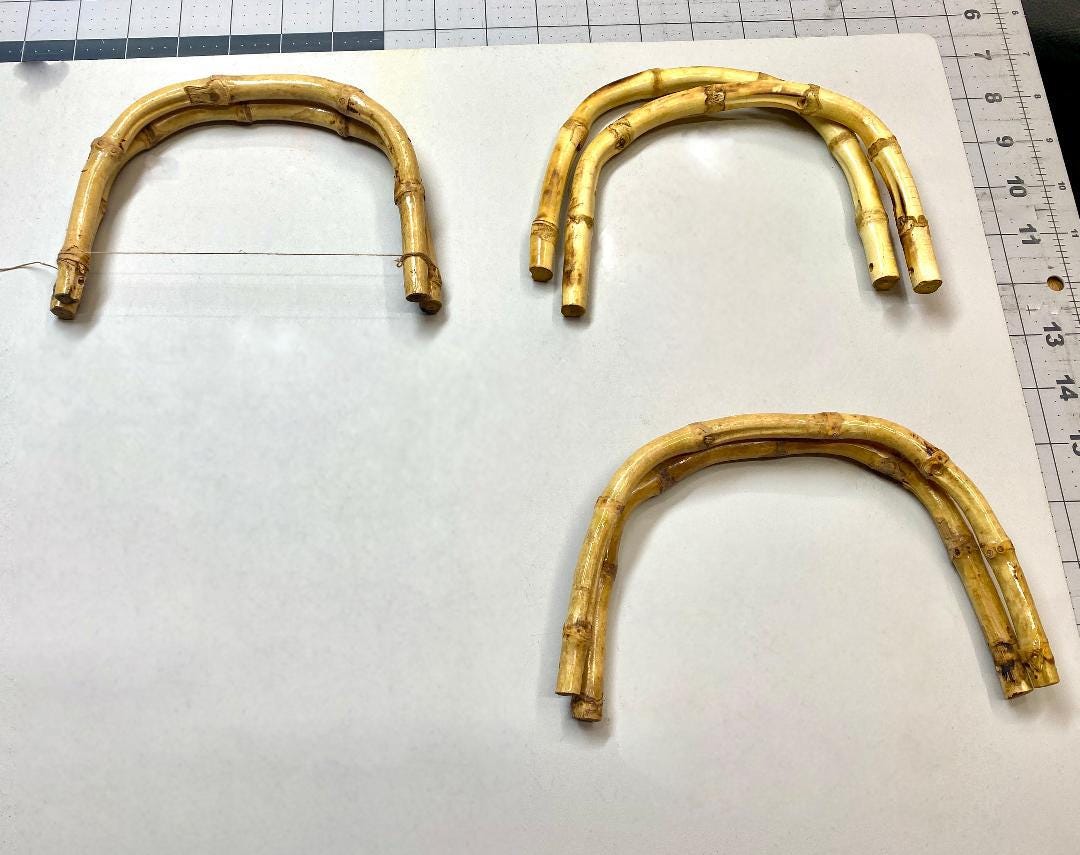 3 Pair Bamboo Purse Handles - Etsy