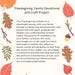 Thanksgiving Family Devotional and Craft Project: the Names and ...