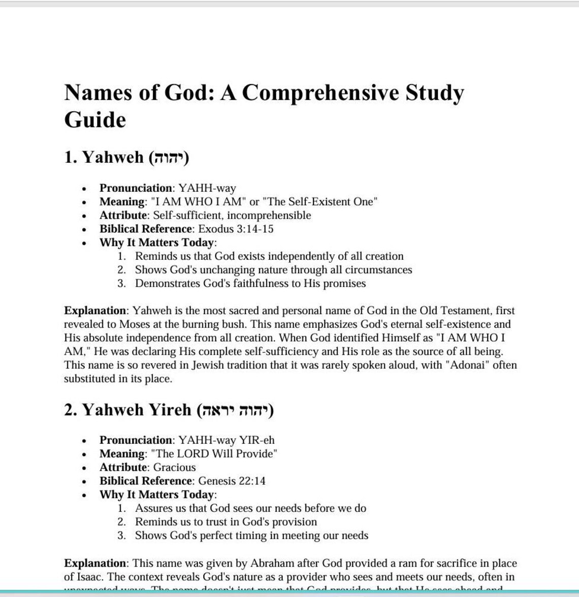 Thanksgiving Family Devotional and Craft Project: the Names and ...