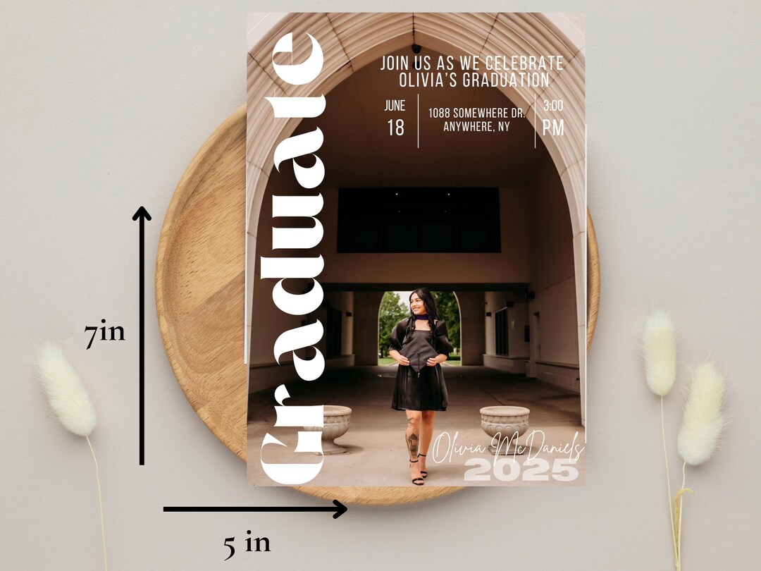Printed Graduation Invitations | Personalized High School or College ...